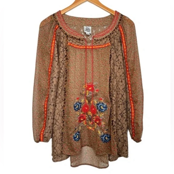 ivy jane | Tops | Ivy Jane Boho Embroidered Tunic Top | Poshmark
